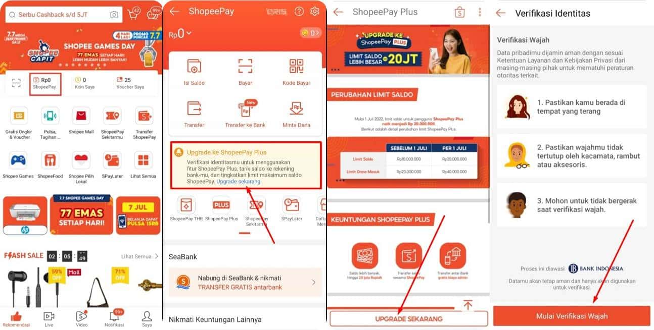 Cara Mengaktifkan / Upgrade Shopeepay Plus tanpa KTP - Siagapmk.id
